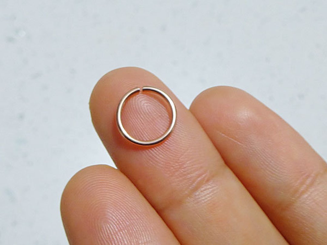 Rose Gold Septum Ring - Pink Gold Septum Ring - Septum Hoop - - Etsy