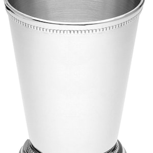 Personalized Polished Silver Stainless Steel Mint Julep Cup - Engraved ...