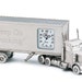 Silver Metal Semi Truck Mini Desk Clock Engraved - Etsy