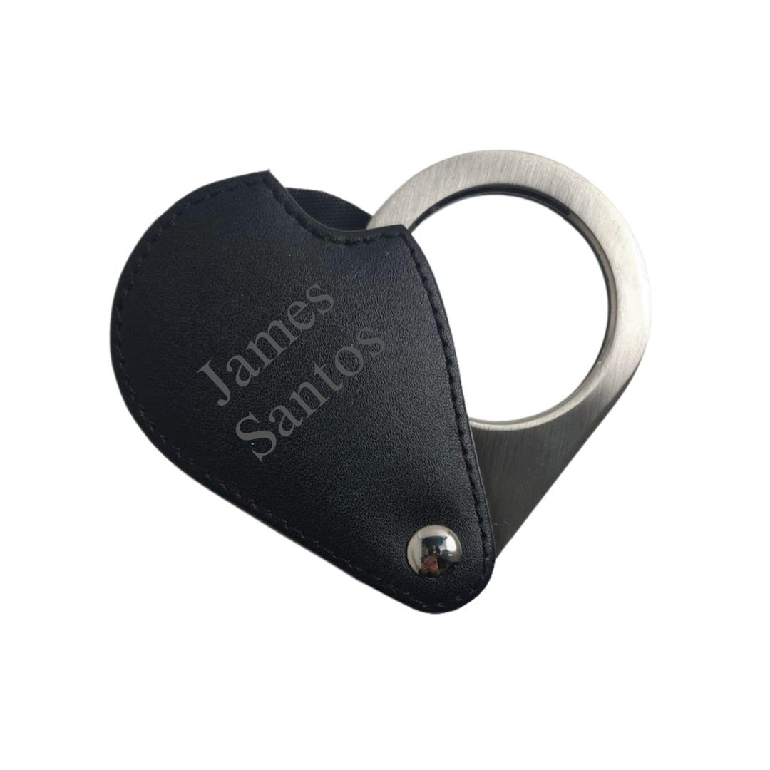Silver Pocket Magnifying Glass Leatherette Cover- Personalized Gifts ...