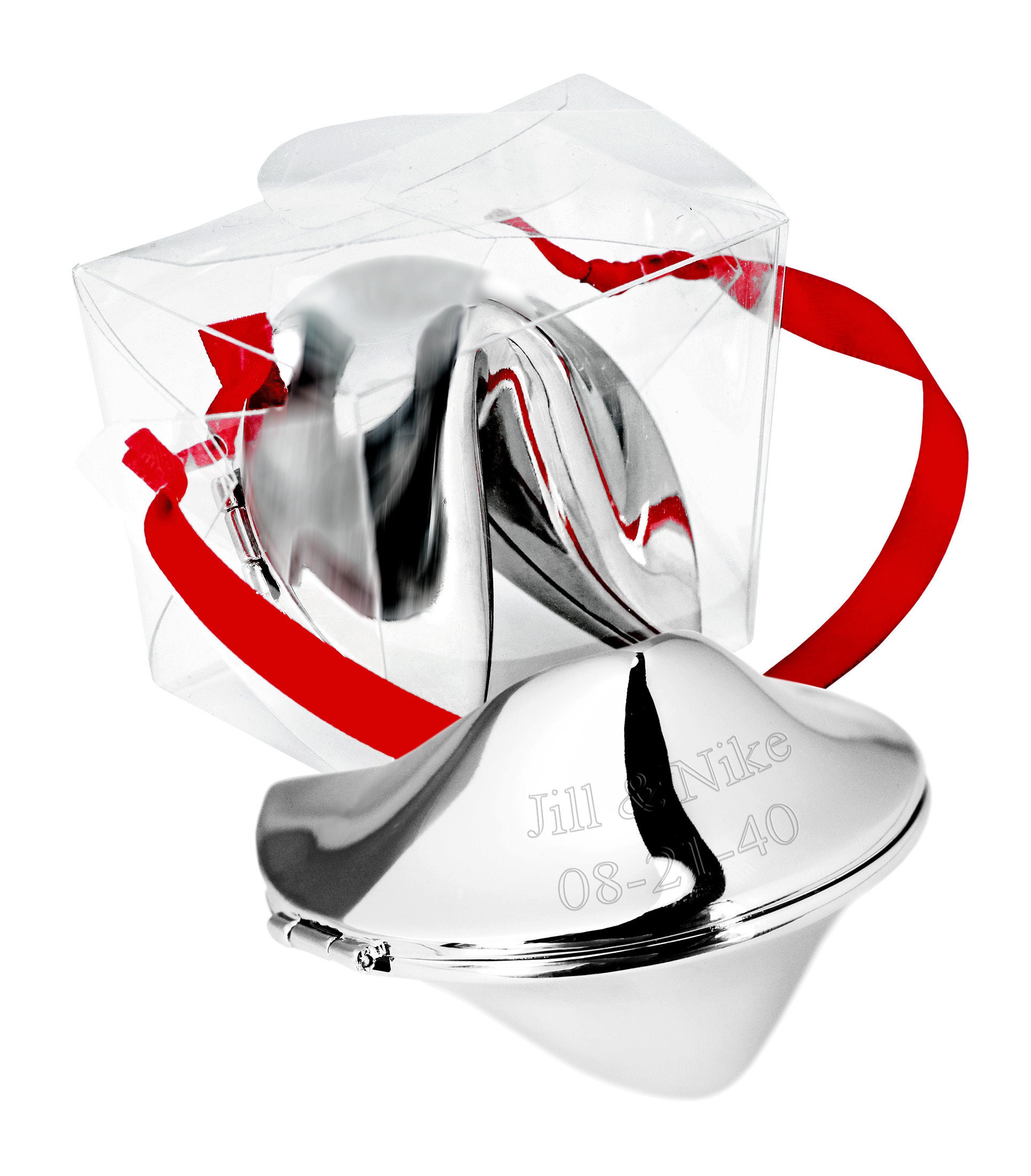 Engraved Silver Asian Fortune Cookie in Takeout Box - Etsy