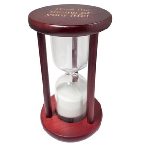Custom Wooden Fillable Sand Hourglass Ceremony Timer (30 Minutes ...