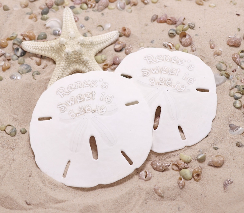 Personalized Beach Sand Dollar Favor Custom Engraved Beach - Etsy
