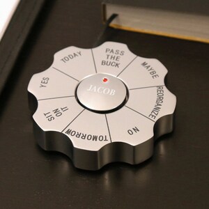Personalizable Spinning Executive Paperweight Decision Maker - Custom ...