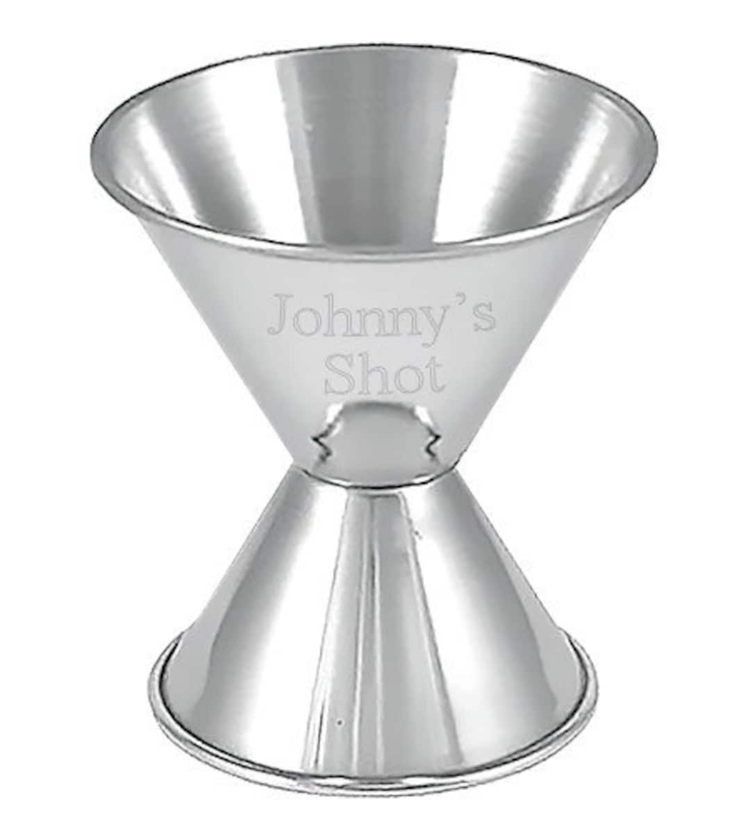 Personalized Stainless Steel Double Jigger Barware Engraved Gifts ...