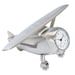 Custom Silver Finish High Wing Desk Clock Airplane - Personalized ...