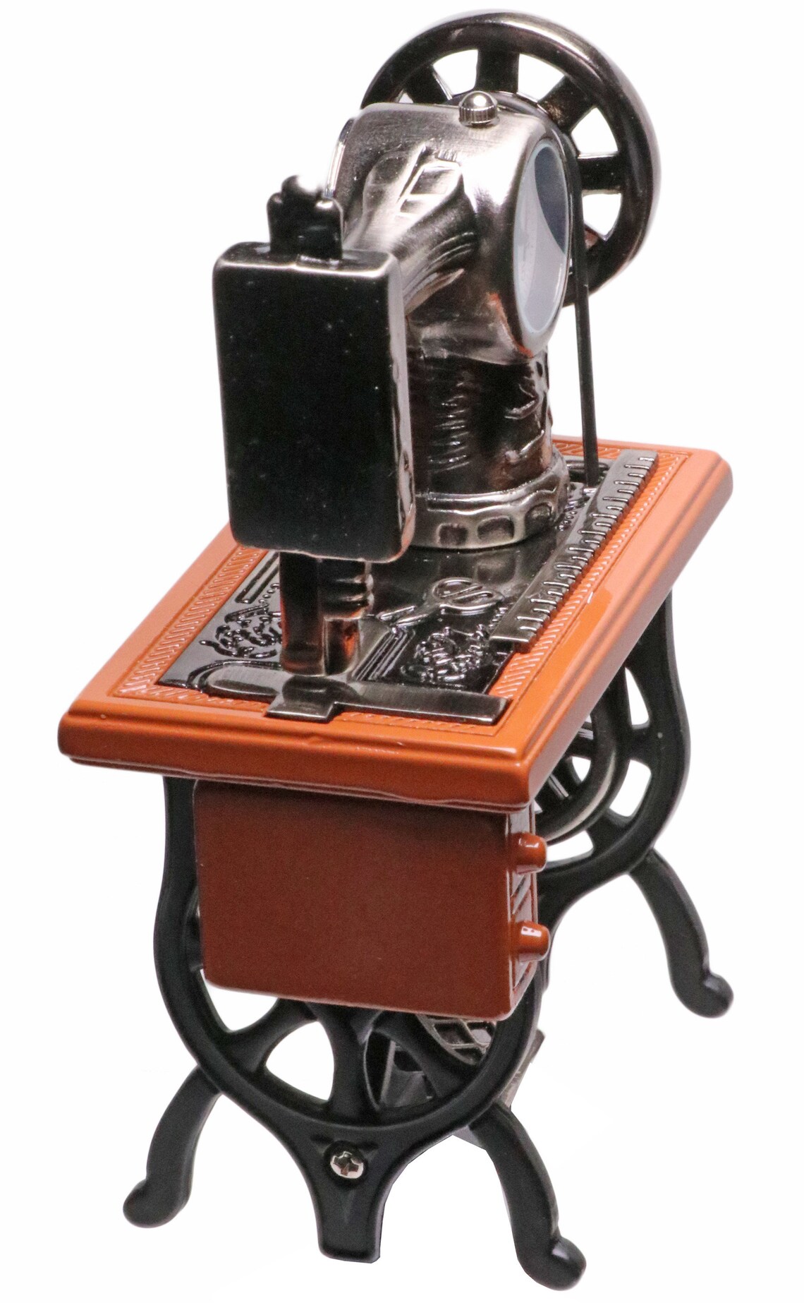 Custom Mini Metal Sewing Machine Desk Clock Personalized - Etsy