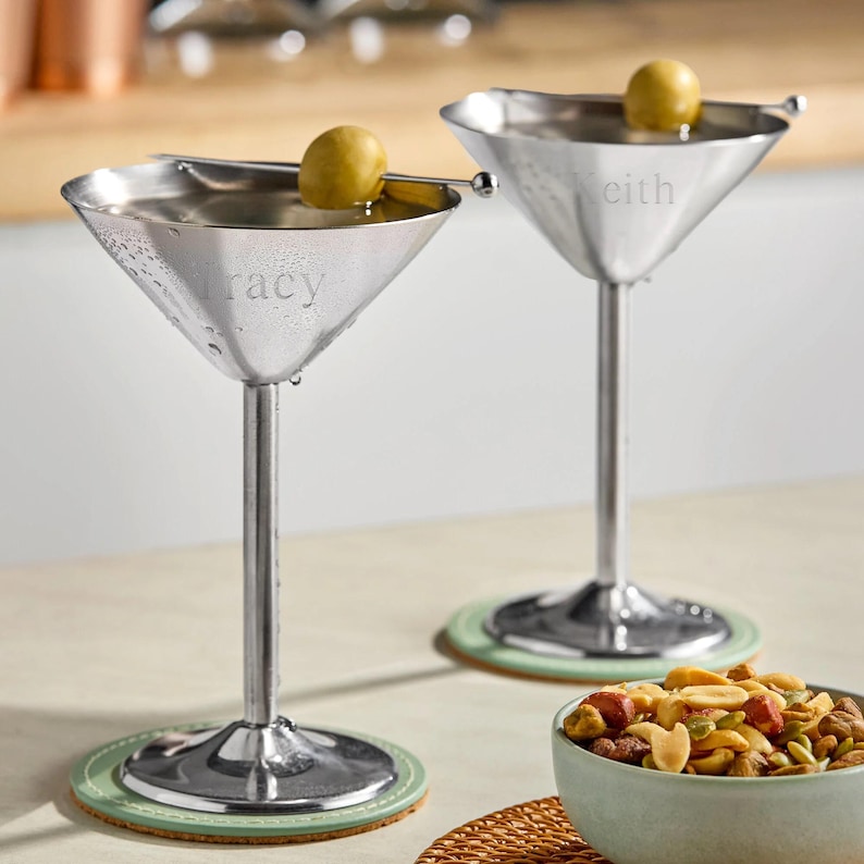 Polished Stainless Steel Martini Glass (sold Individually ...