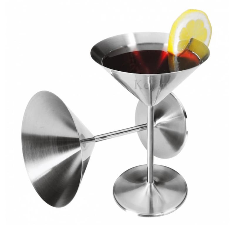 Polished Stainless Steel Martini Glass (sold Individually ...