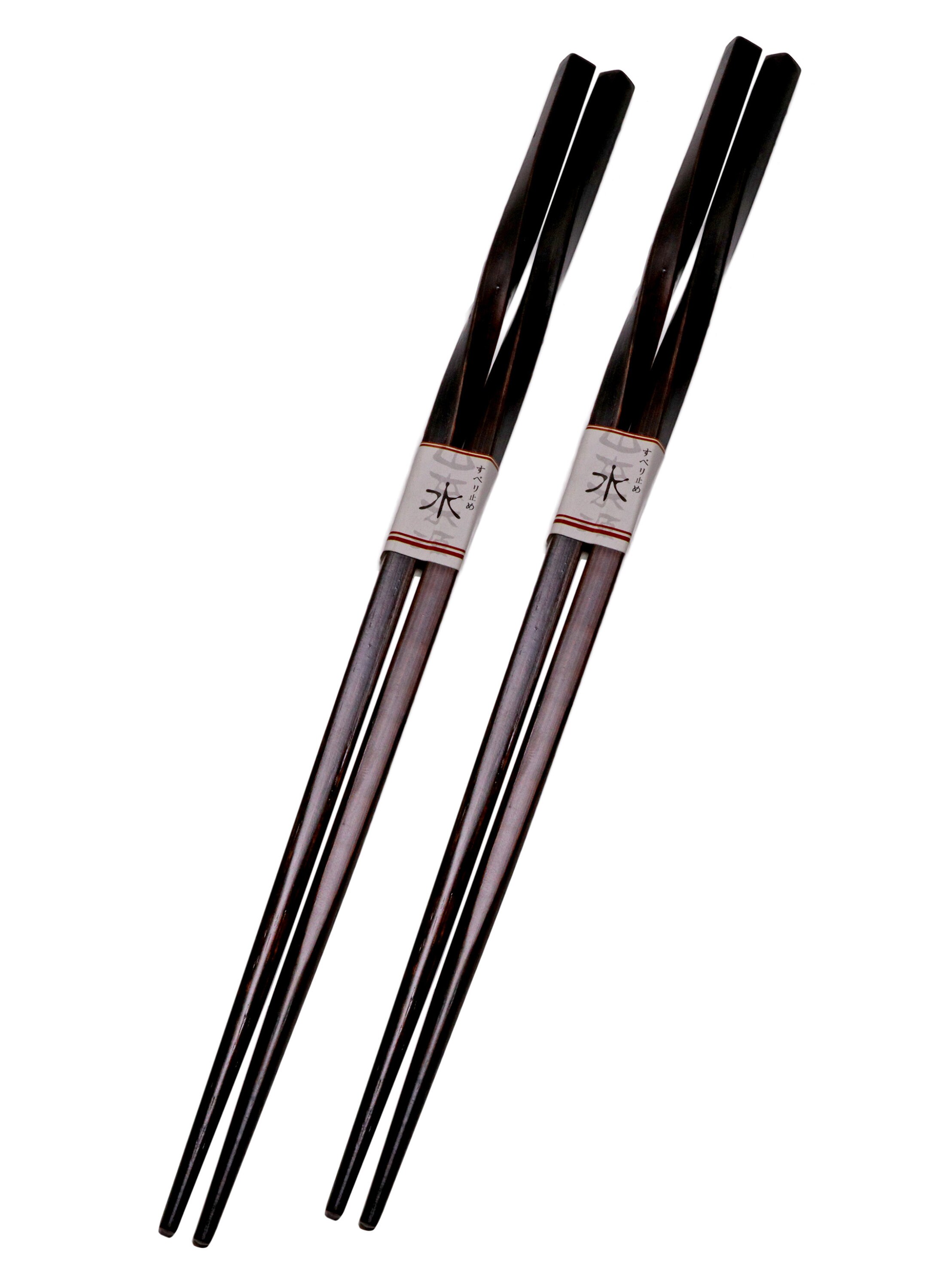 Engraved Fine Dining Twisted Dark Brown Wood Chopsticks & Optional ...