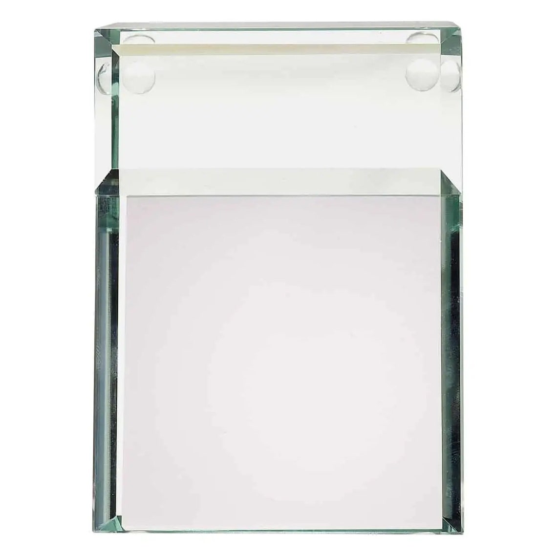 Executive Sticky Note Pad Glass Desktop Holder Personalized - Etsy