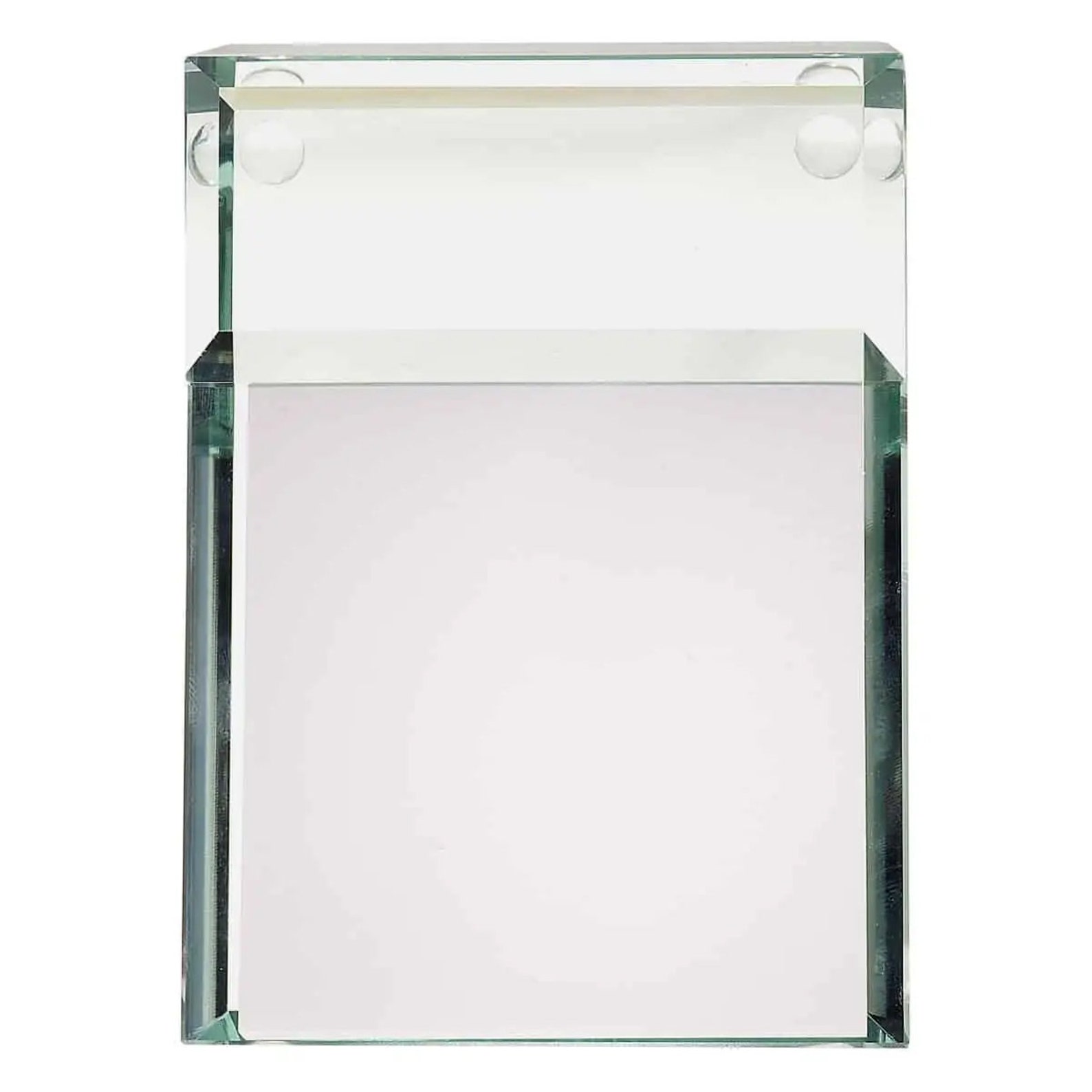 Executive Sticky Note Pad Glass Desktop Holder Personalized - Etsy