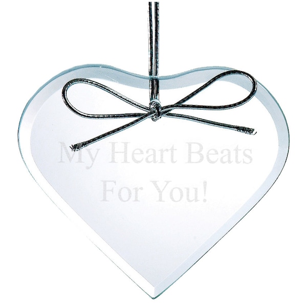 Glass Heart Ornament - Etsy