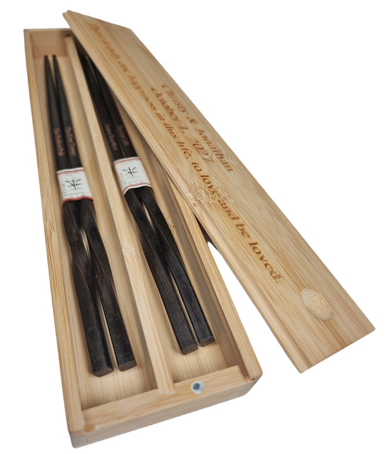 2-sets Fine Dining Twisted Dark Brown Chopsticks Pairs - Etsy