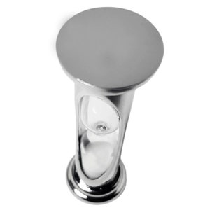 Silver Polished Finished Mini Hourglass Sand Timer (3 Minutes ...