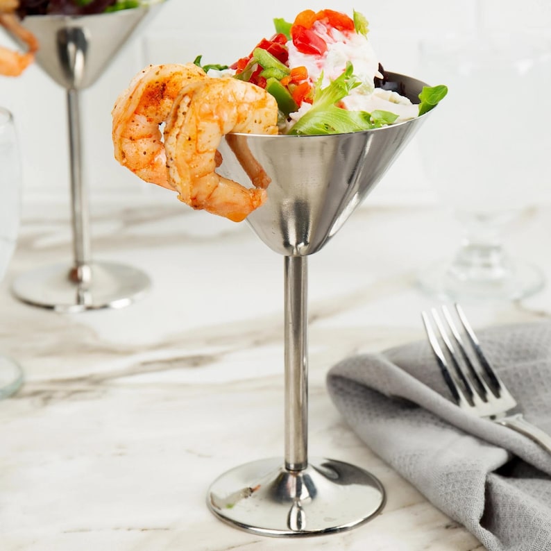 Polished Stainless Steel Martini Glass (sold Individually ...