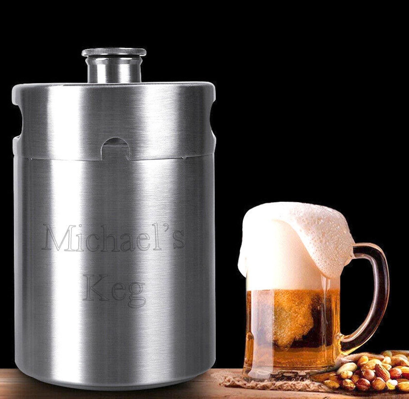 64oz Stainless Steel Mini Party Growler Beer Keg - Etsy