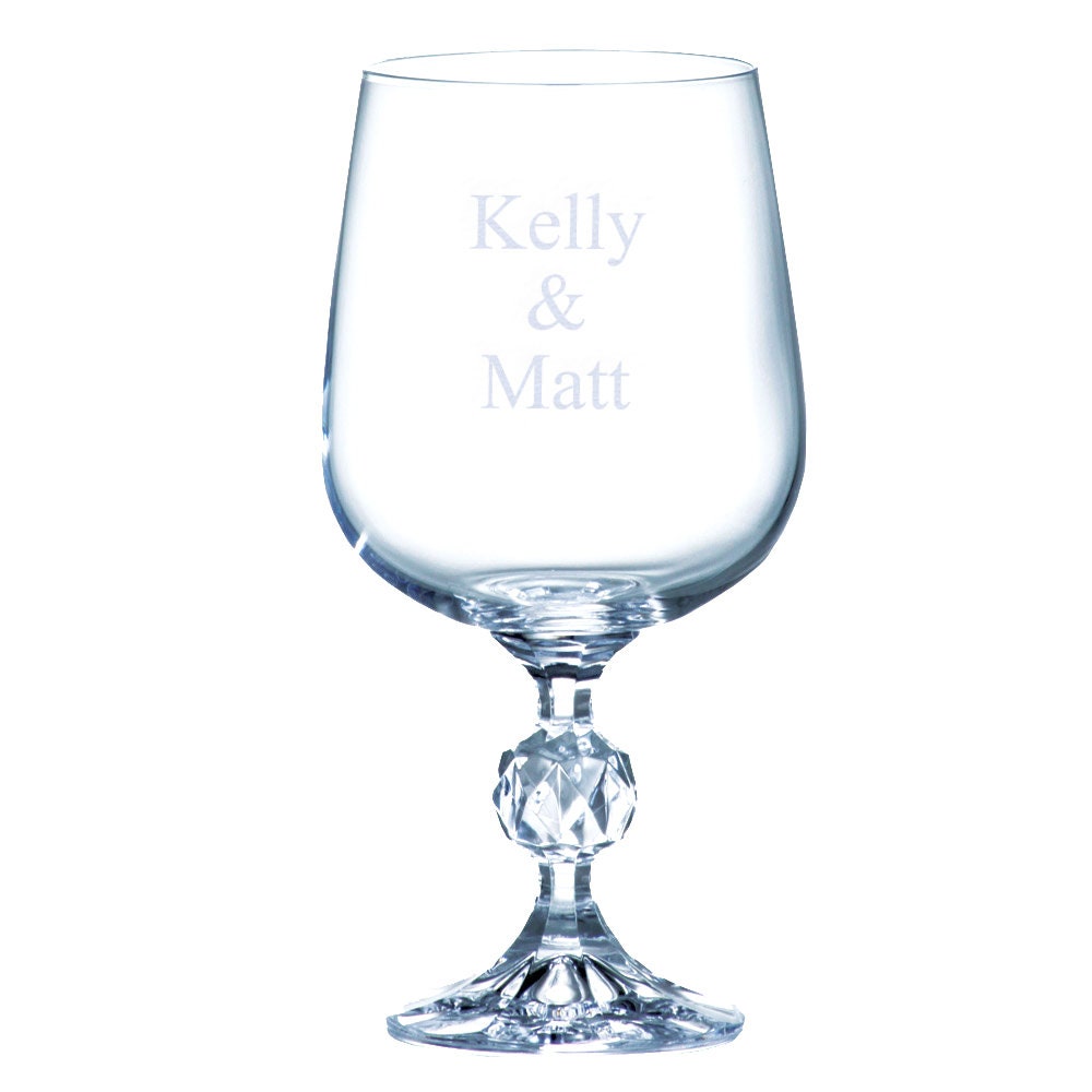 Personalized Crystal Wine Glass Goblet Custom Engraved - Etsy
