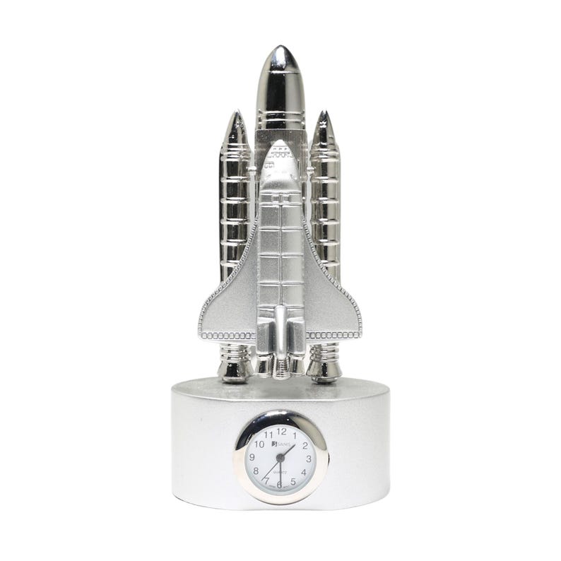Custom Space Shuttle Rocket Model Mini Desk Clock – Personalized ...