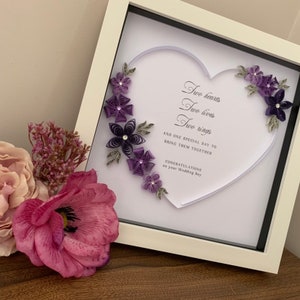 Personalised Wedding Frame, Wedding Present, Wedding Poem Gift ...