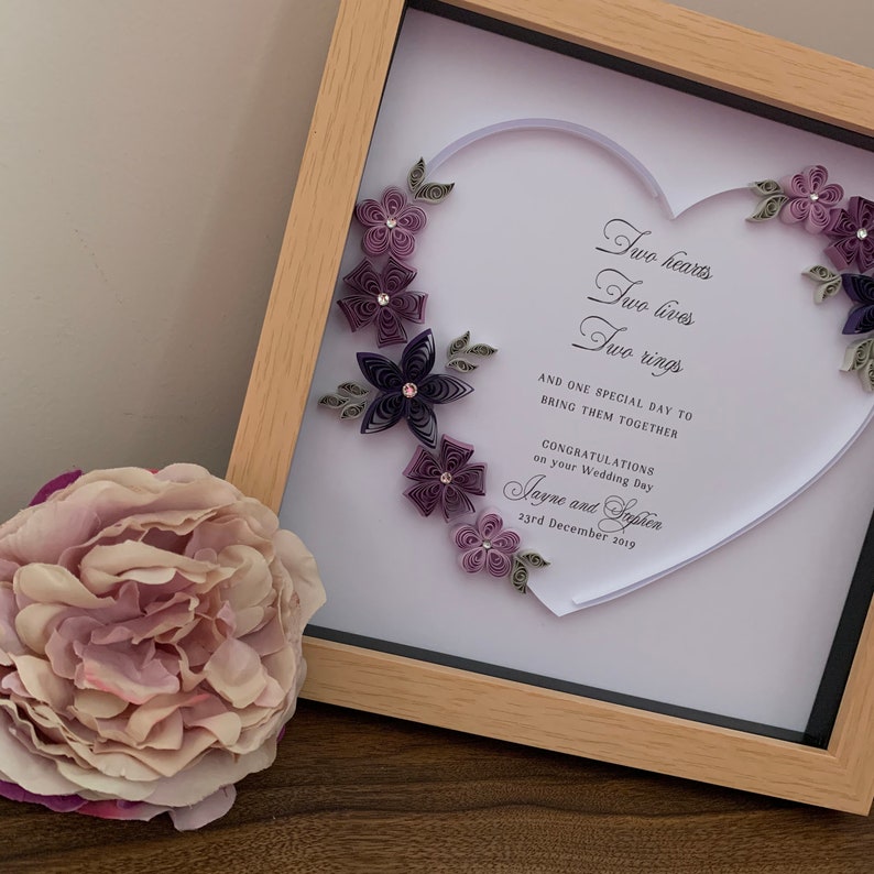 Personalised Wedding Frame Wedding Present Wedding Poem | Etsy