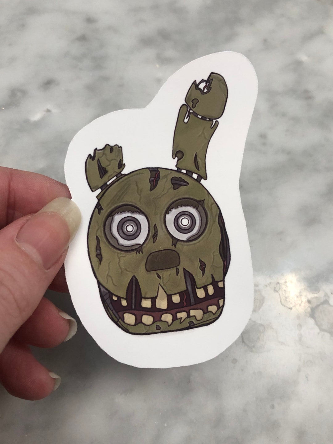 Animatronic Animal Face Sticker - Etsy
