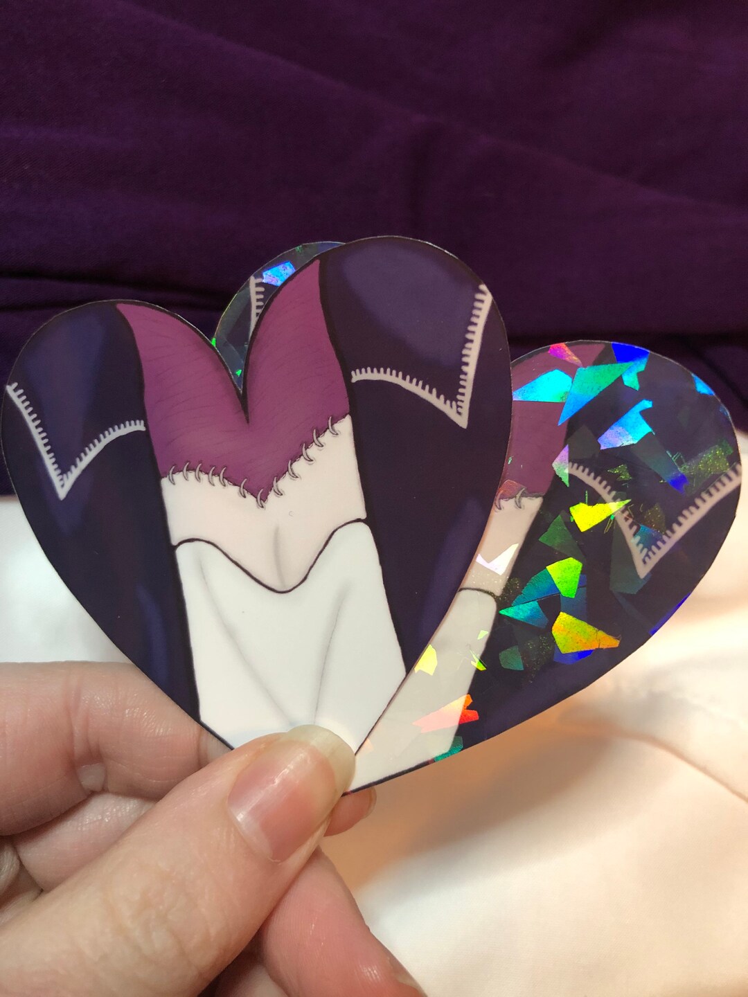 Villain Heart Stickers - Etsy