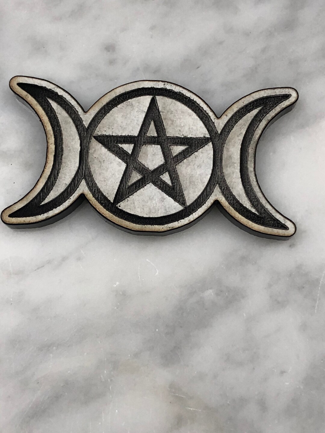Triple Moon Pentacle Acrylic Blank - Etsy