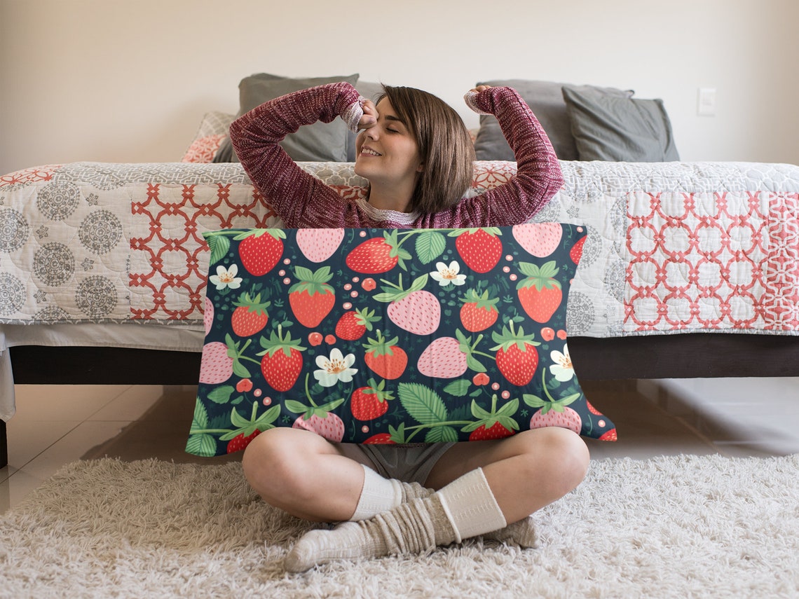 Blooming Strawberries Prints Patterns Collection of Six Printable ...