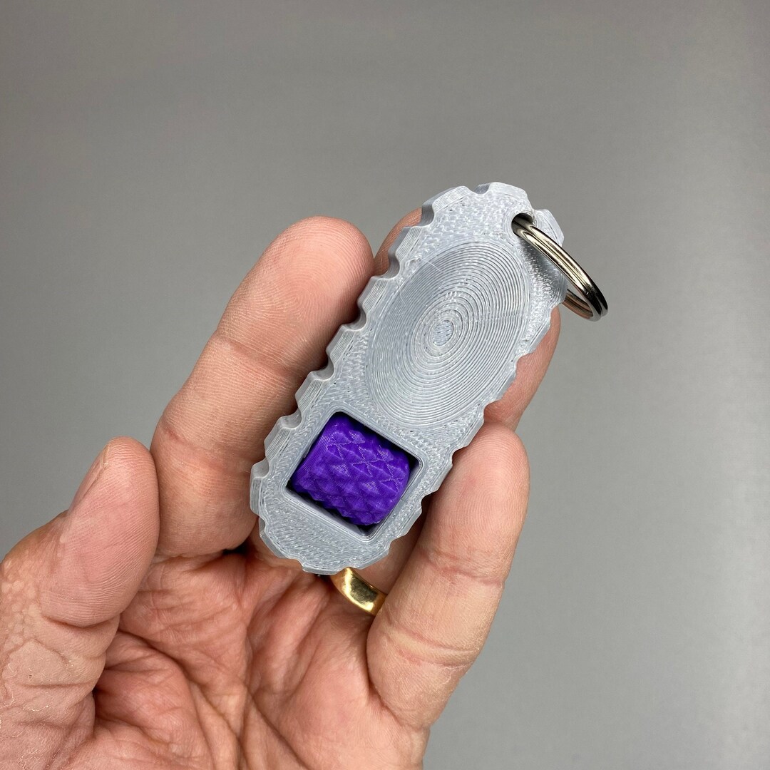 Fidget Fob With Roller Stress Relief Item. Unique Key Ring Fob, Back ...