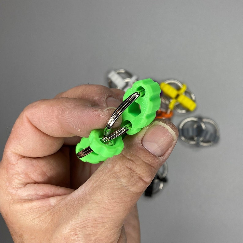 Mega Beanz Fidget Key Ring: 2-pack, Tactile Feedback EDC Stress Relief ...