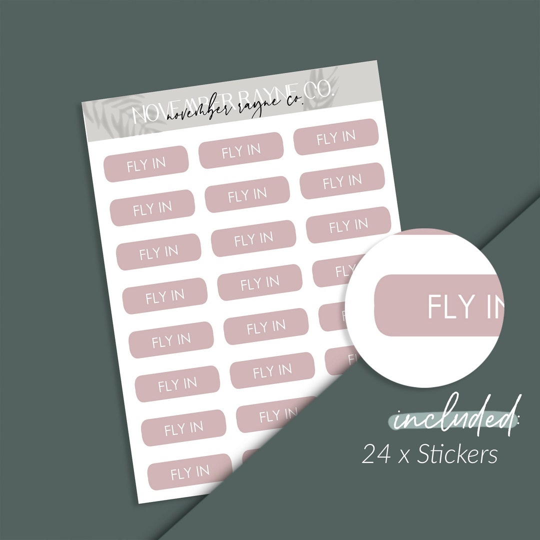 Fly In FIFO Stickers Functional Planner Stickers - Etsy Australia