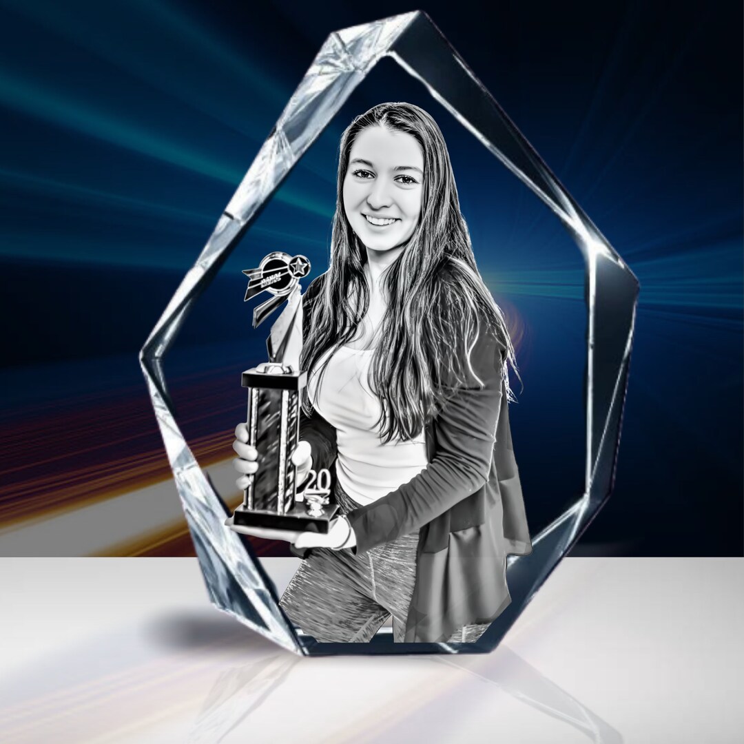 Crystal Crystal Photo Gift | 3D Crystal | Prestige Range| Personalised ...