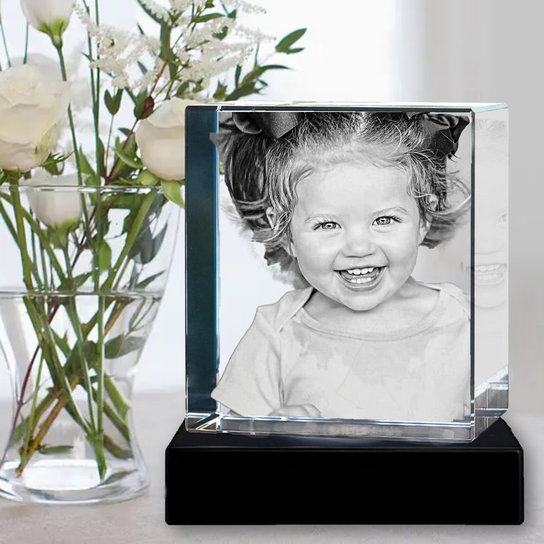 Your Loved Ones in 3D – Custom Crystal Photo Gift for Pet Memorials ...