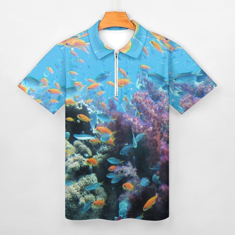Coral Reef Polo Shirt - Etsy