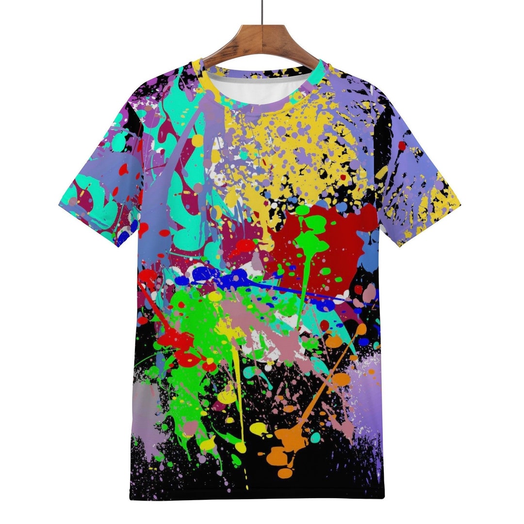 Paint Drip Shirt AOP 3D Tee Shirts - Etsy