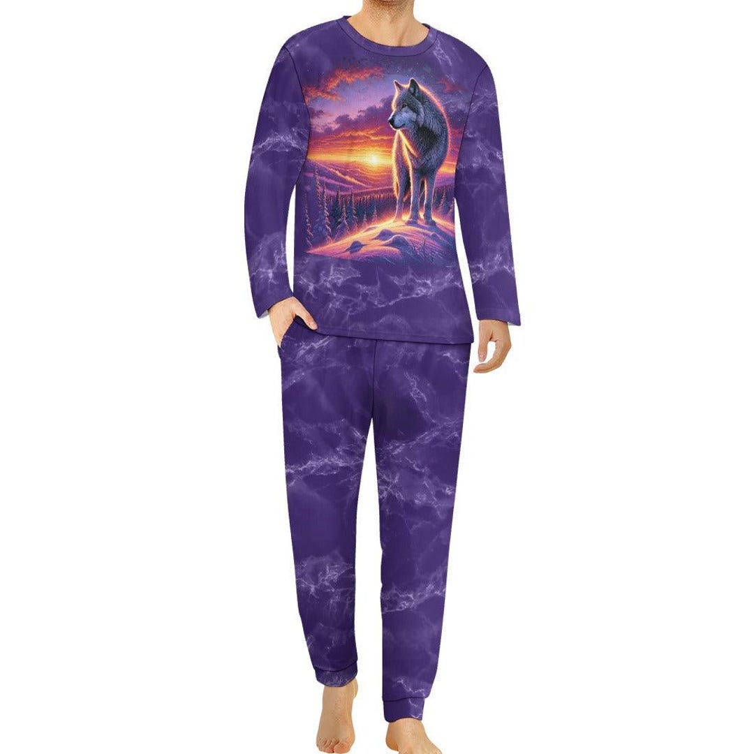Valley Sunset Wolf Pajamas - Etsy