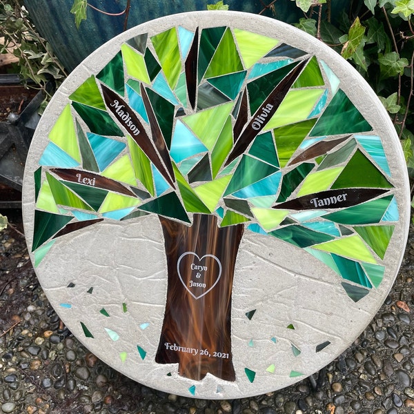 Mosaic Stepping Stone - Etsy