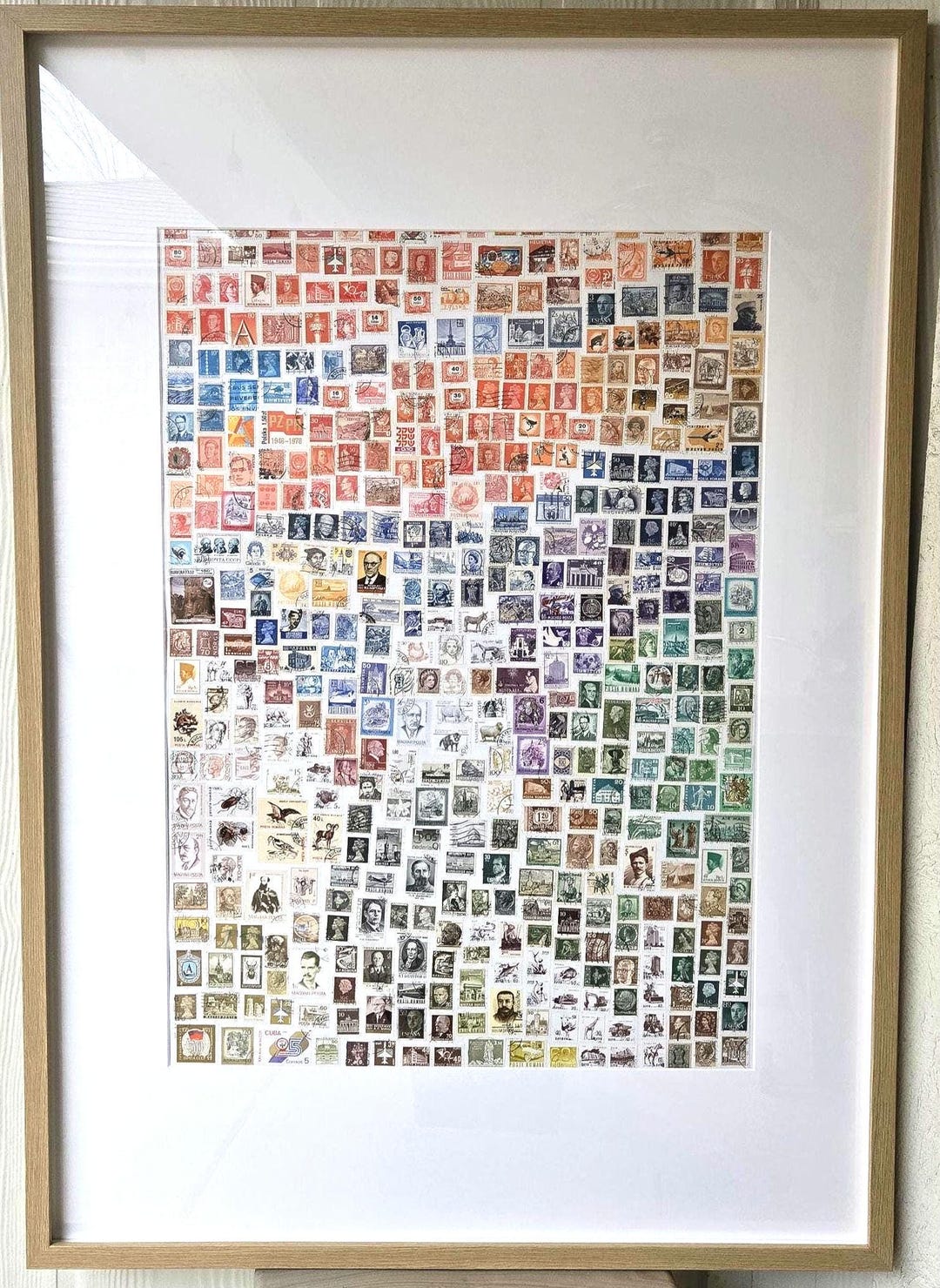 Original Stamp Mosaic "unheard" | Recreation of Munch's "the Scream ...