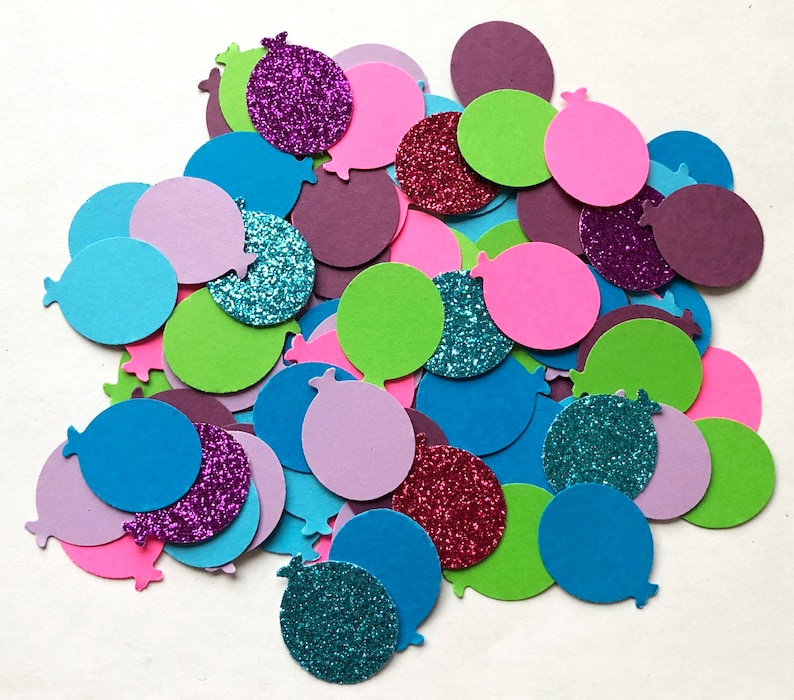 Balloon Confetti / Glitter Mermaid Party / Handmade Girl Birthday Party ...