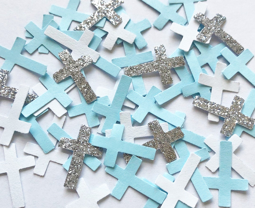 Boy Baptismal Crosses Confetti / Little Boy Christening / Baby Shower ...