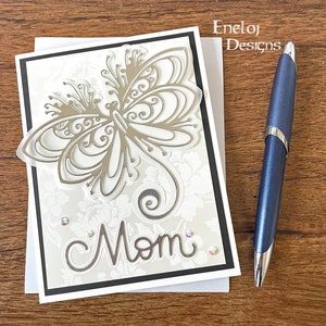 Mother's Day Card / Dragonflies Card / for Mom Card / Handmade Greeting ...