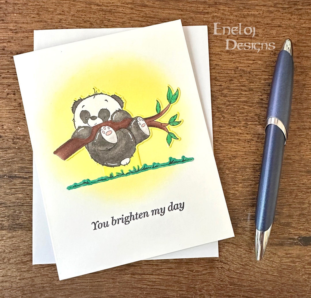 Panda Bear Card / Cute Panda Card / Greeting Card / Child Birthday Card ...