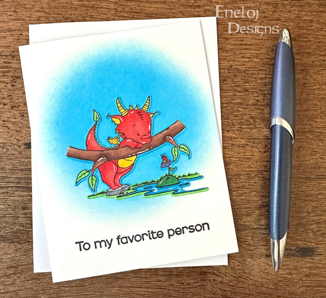 Dragon Birthday Card / Cute Dragon Card / Friend Greeting Card / Happy ...