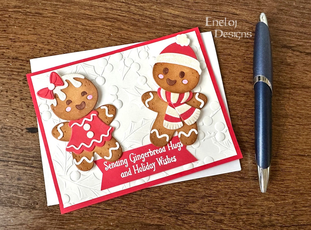 Gingerbread Christmas Cards / Gingerbread Man Card / Christmas ...