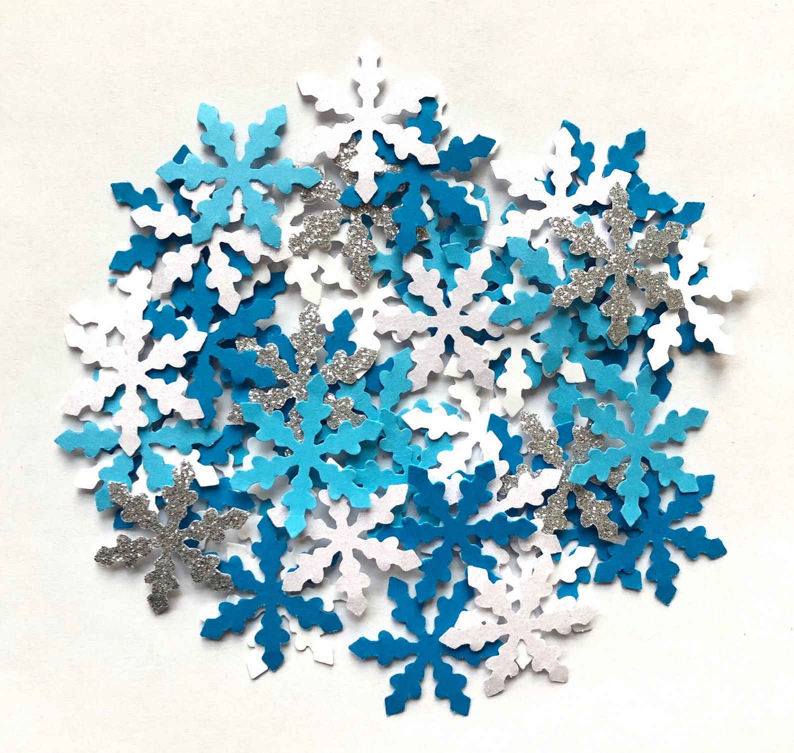 Snowflake Confetti / Glitter Christmas Confetti / Winter - Etsy