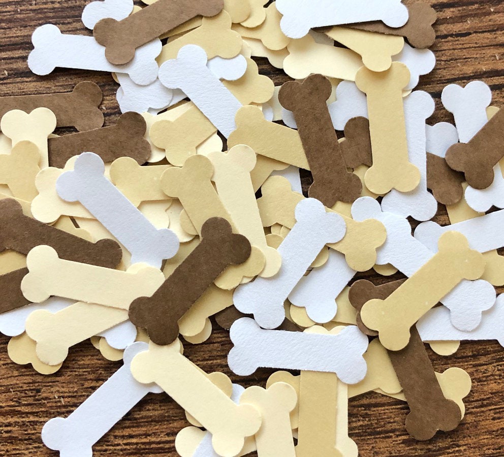 Bone Confetti / Pet Birthday Party Table Decor / Animal Theme - Etsy