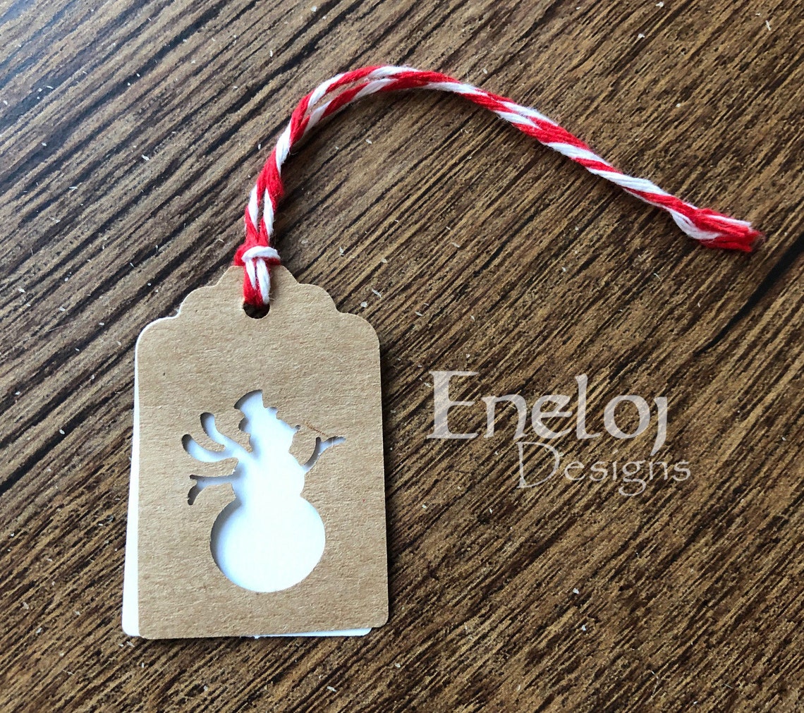 Christmas Gift Tags / Handmade Kraft Gift Tags With String / - Etsy