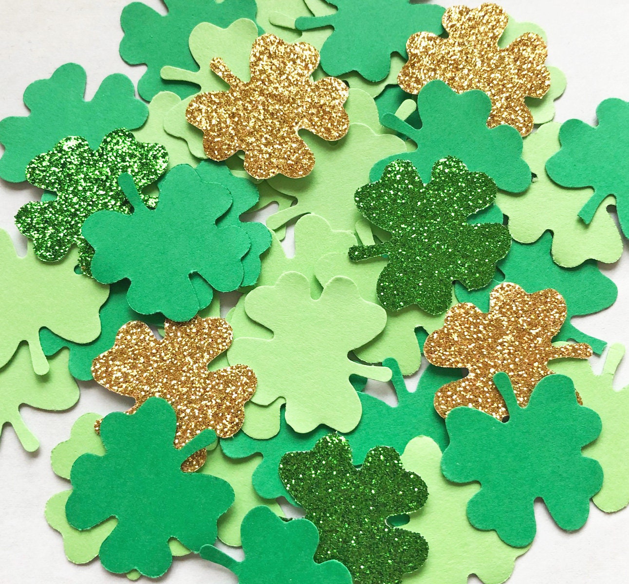 St Patricks Day Shamrock Confetti / 4 Leaf Clover Wedding | Etsy