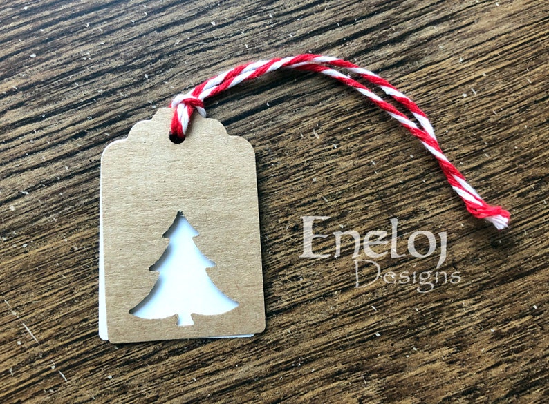 Christmas Gift Tags / Handmade Kraft Gift Tags With String / - Etsy